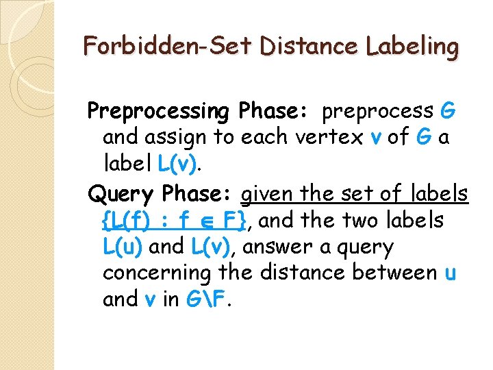 ForbiddenSet Distance Labels for Graphs of Bounded Doubling