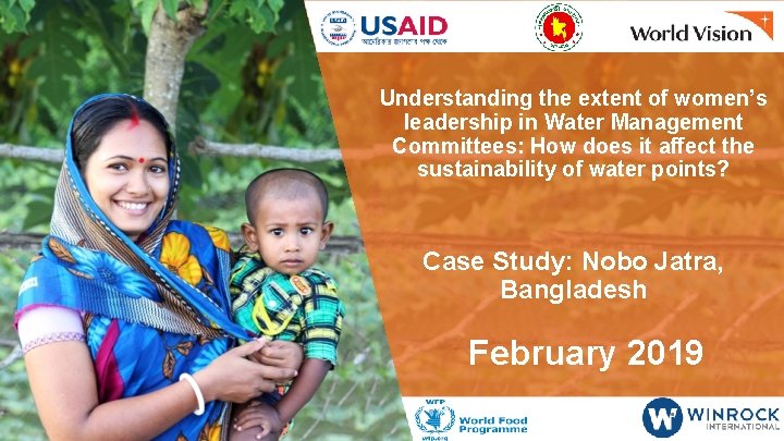 Understanding the extent of womens leadership in Water