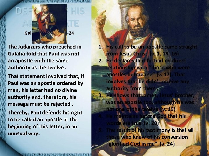 PAULS AUTHORITY AND GOSPEL Lesson 2 for October