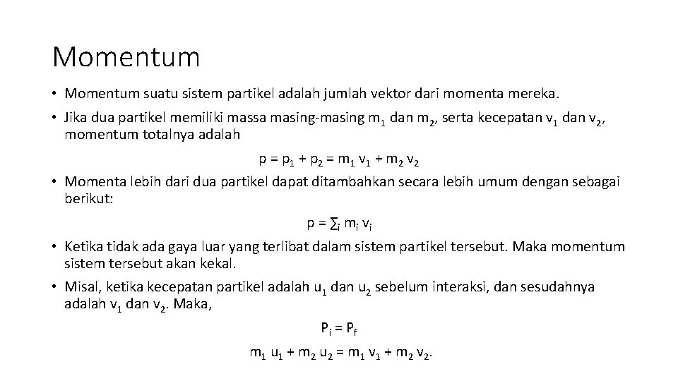 Modul Praktikum Fisika Dasar 1 Modul 6 Momentum