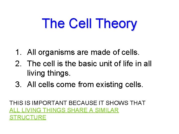 Cells The Basic Units of Life How big