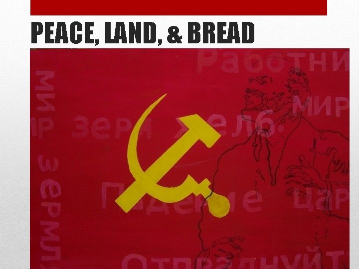 The Russian Revolution the Rise of Communism Class