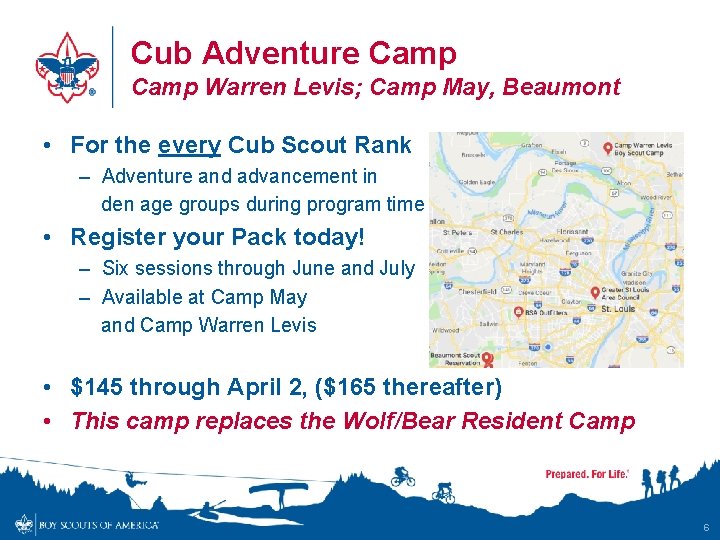 Cub Scout Camp 2018 1 Why Summer Camp