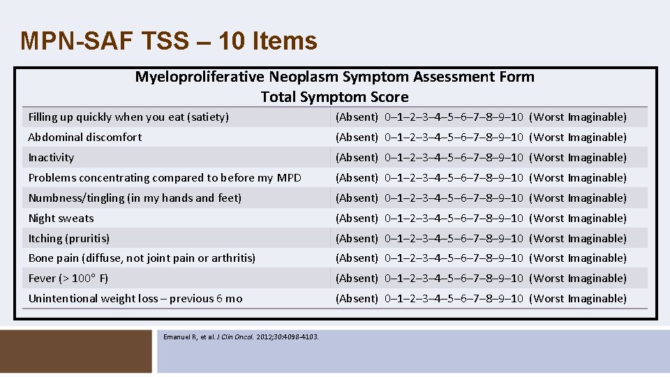 Diagnosis and Disease Burden Risk Stratification and Treatment
