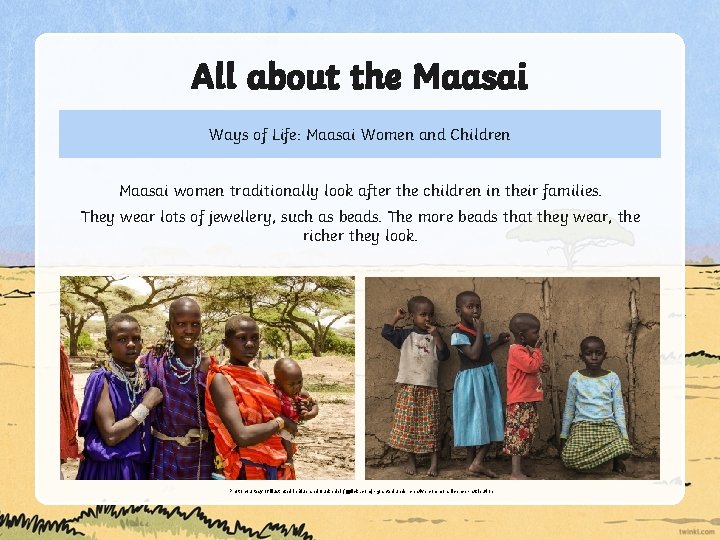 Key Words Maasai tribe warriors culture tradition competitive