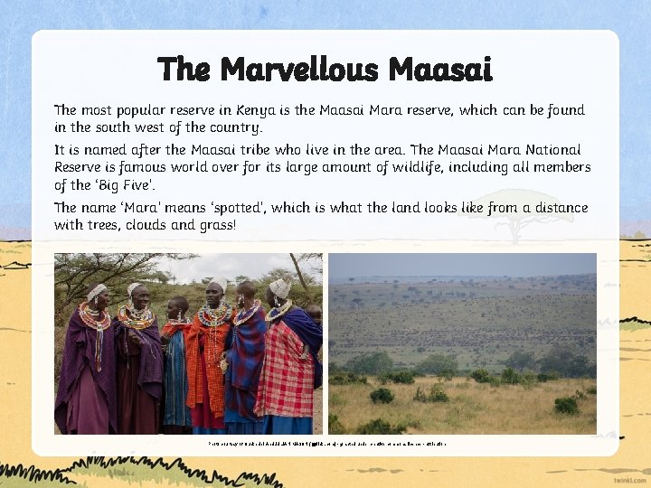 Key Words Maasai tribe warriors culture tradition competitive