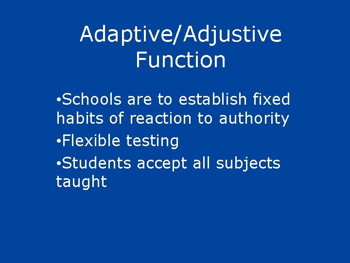 The Six Functions of Education By Amanda Chapple