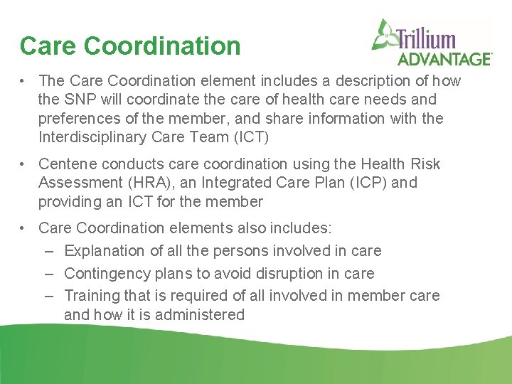 Medicare 2018 Model of Care Training Training Objectives
