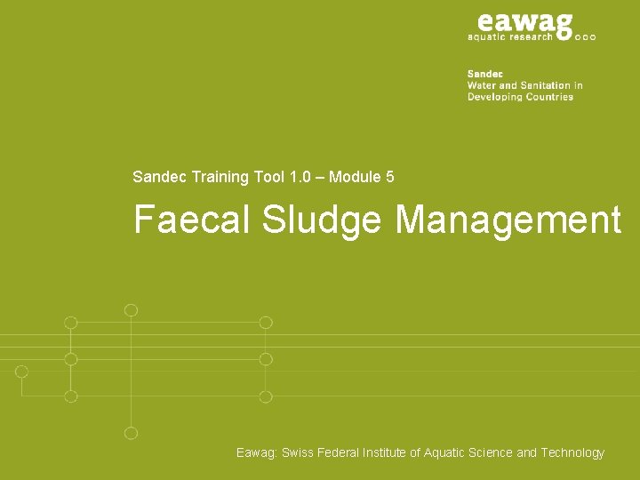 Sandec Training Tool 1 0 Module 5 Faecal