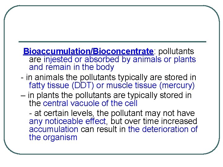 Human Health and Toxicology Major Human Health Issues