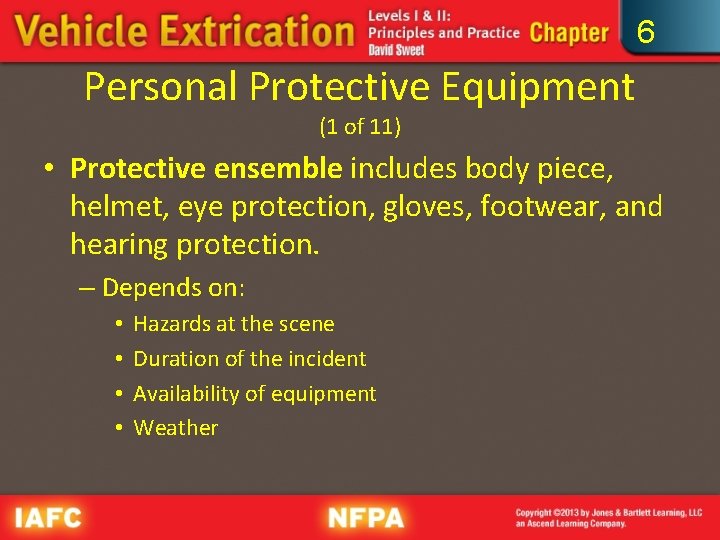 Tools and Equipment 6 Knowledge Objectives 1 of