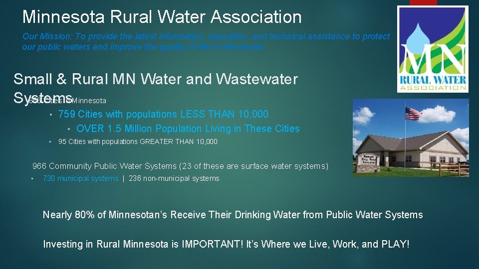 Aged Infrastructure and discharge standards impacts Minnesota Cities