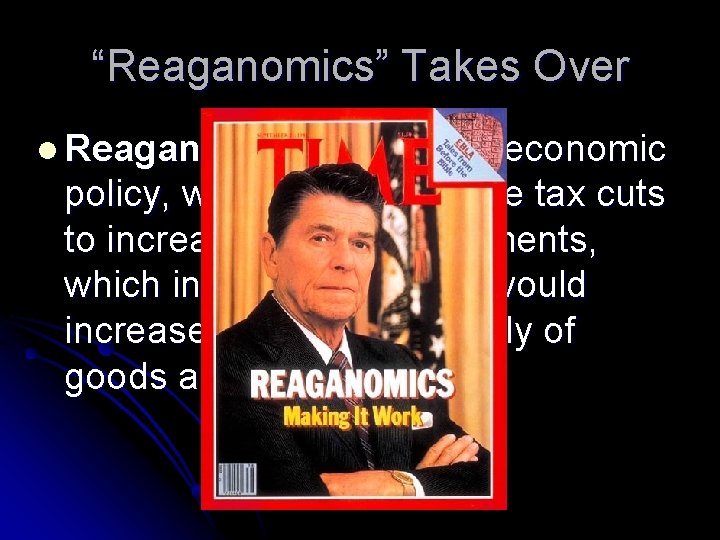 Reagan and Conservatism Chapter 25 Conservative Movements Builds