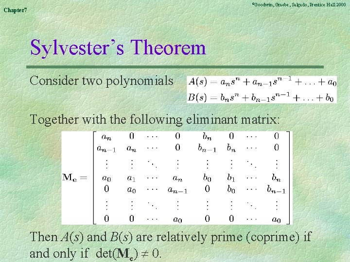 Goodwin Chapter 7 Graebe Salgado Prentice Hall 2000
