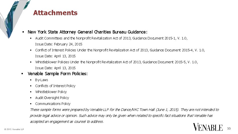 The New York NonProfit Revitalization Act Susan Golden