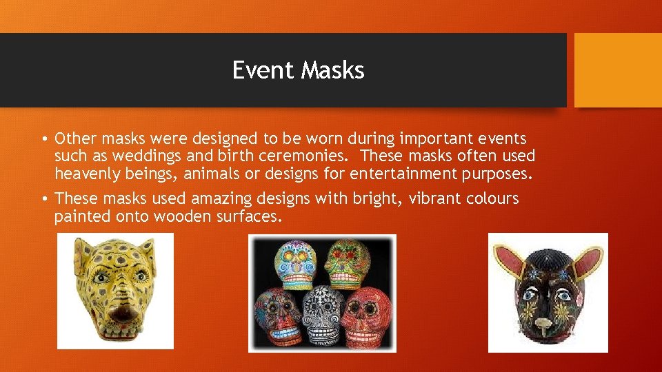 Mayan Masks L O To design and make