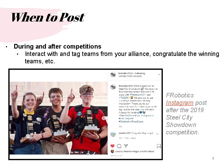 Marketing and Social Media TEAM 4150 Marketing Presenting