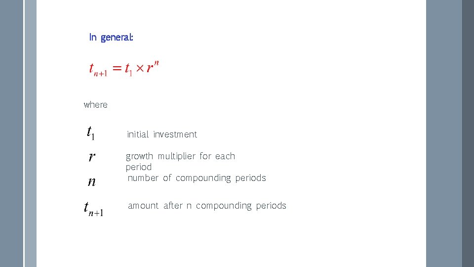Applications of Sequences and Series Compound interest with