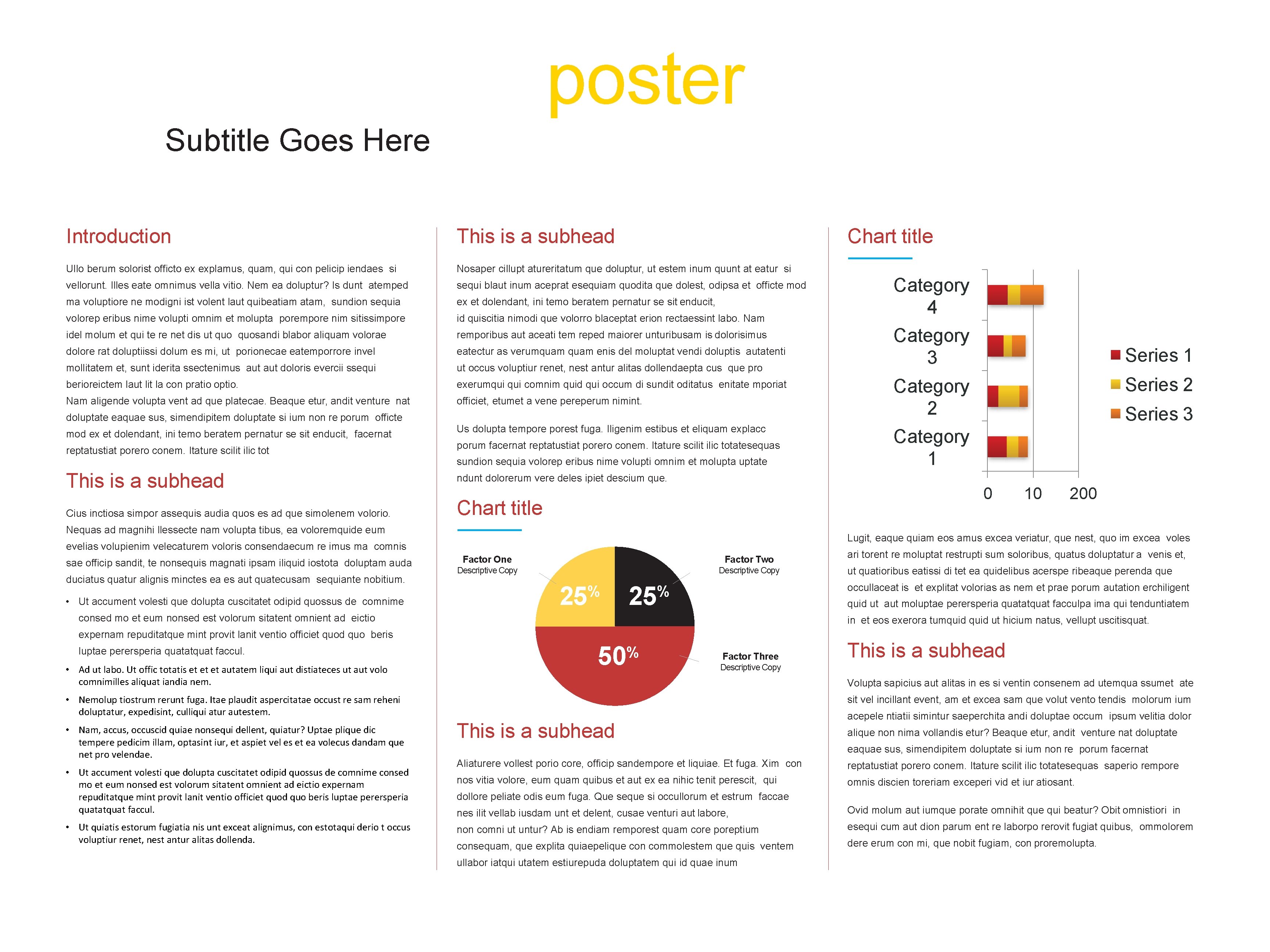 This is your poster title Subtitle Goes Here