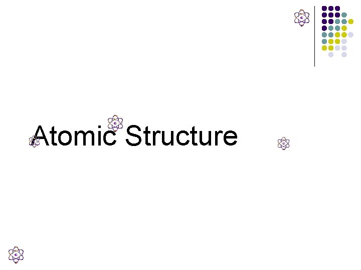 Atomic Structure Part 1 The Atom General Concepts