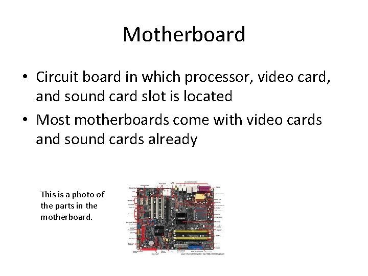 Hardware Essential Components of a Computer Computer Case