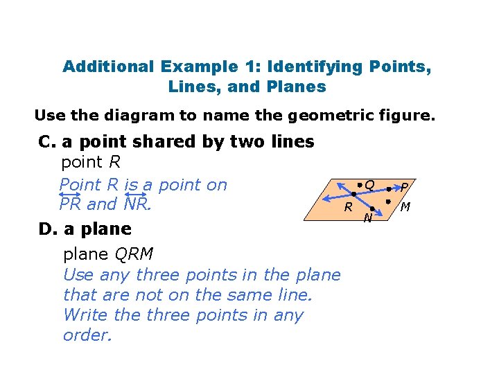 8 1 Building Blocks of Geometry Warm Up