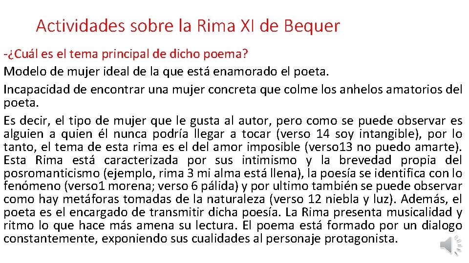 14 Revisin final Actividades sobre la Rima XI