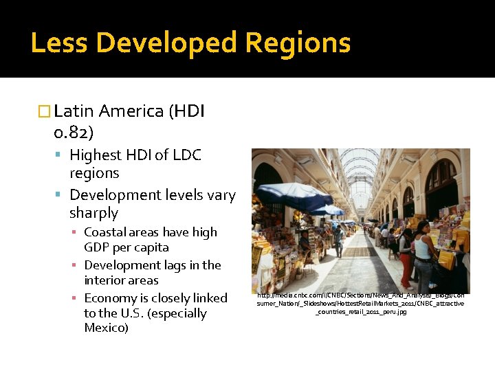Distribution of MDCs and LDCs Regions of Development