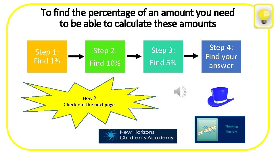 PERCENTAGES Lesson 2 Calculating Percentages of amounts Success