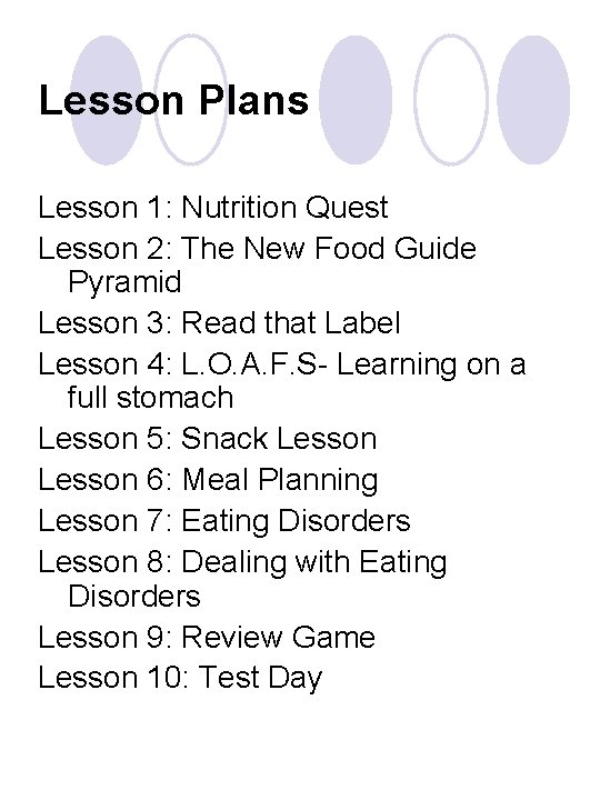 Nutrition Unit Plan Katie Seleskie Erin Railing EDCI