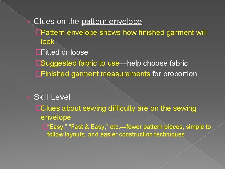 November 4 Get out your Notes Patterns Fabric