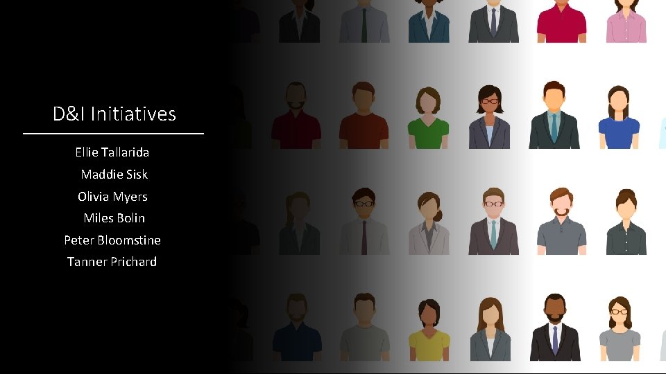 DI Initiatives Ellie Tallarida Maddie Sisk Olivia Myers