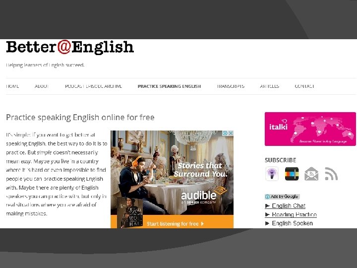 TEACHING SPEAKING WITH TECHNOLOGY Speaking is the productive