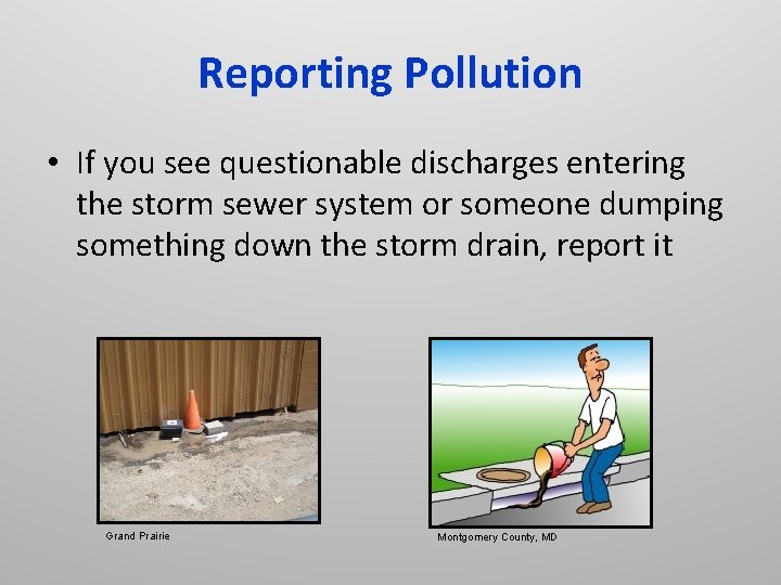 Preventing Stormwater Pollution What We Can Do General