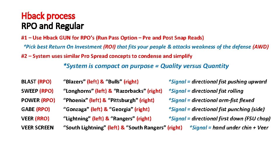 2017 HBack Core SECTION 7 HBack Pro Structure