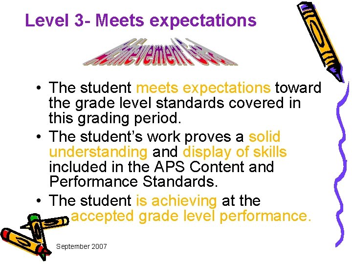 A Parents Guide to the Standard Based Progress