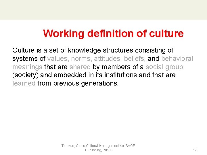 Chapter 2 Describing Culture What It Is and