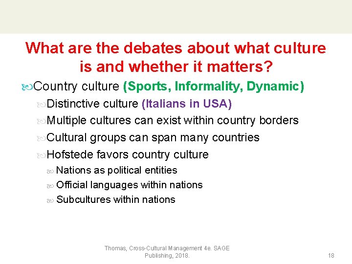 Chapter 2 Describing Culture What It Is and