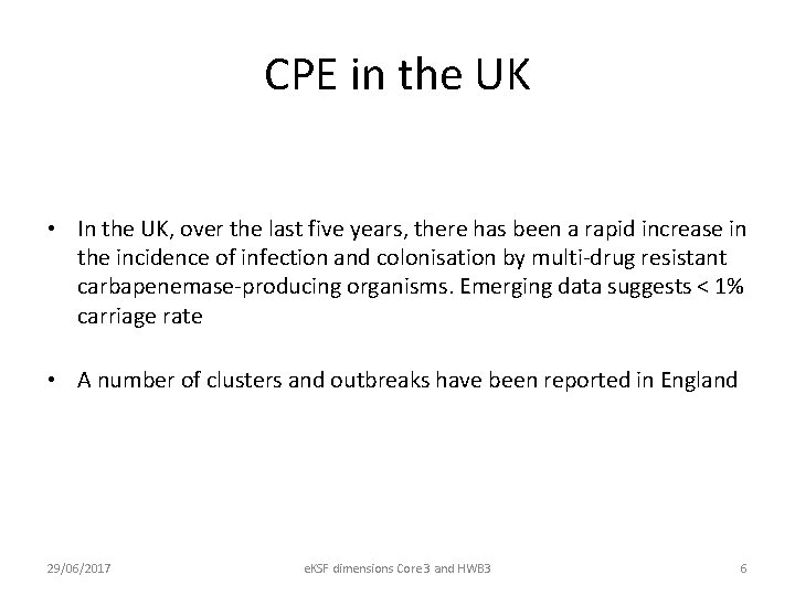 CarbapenemaseProducing Enterobacteriacea Infection Prevention and ...