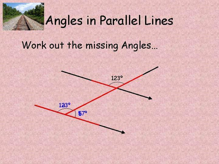 Starter Work out the missing angles 70 65