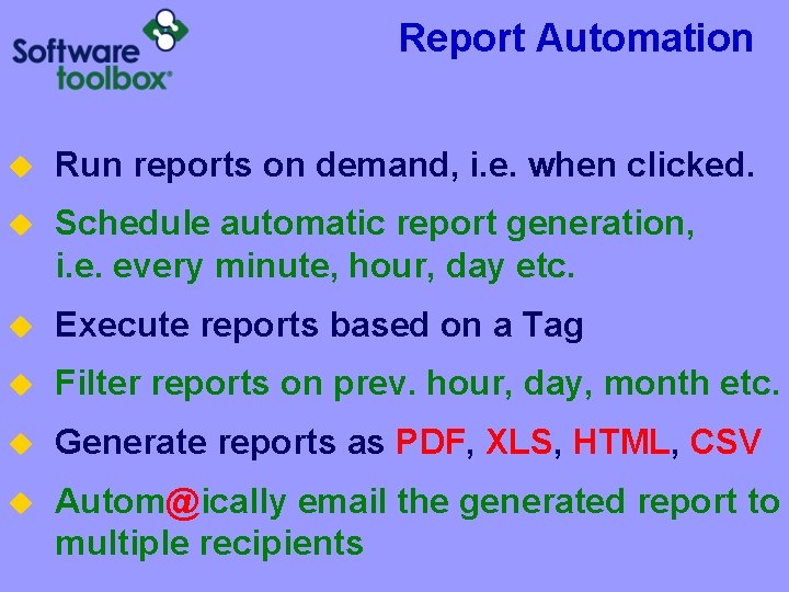 Analyzing your OPC Data Introduction to OPCReport NET