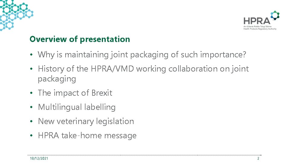 Maintaining joint packaging and labelling into the future