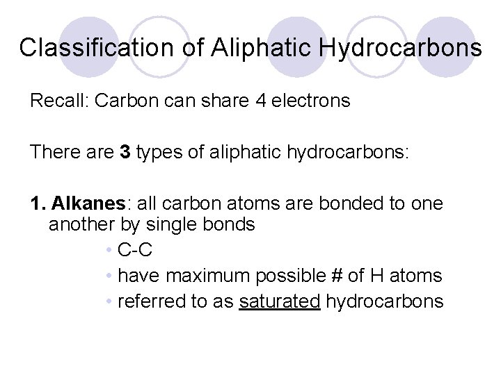 1 2 Hydrocarbons An Introduction Organic Compounds l