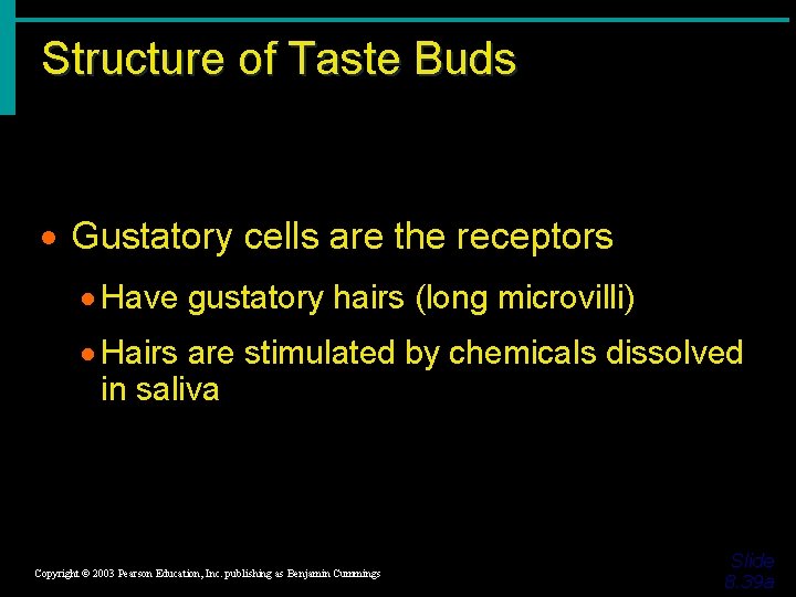 Special Senses Taste and Smell Ch 8 c