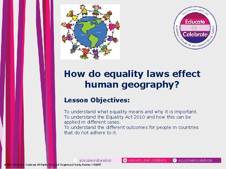 How do equality laws effect human geography Lesson