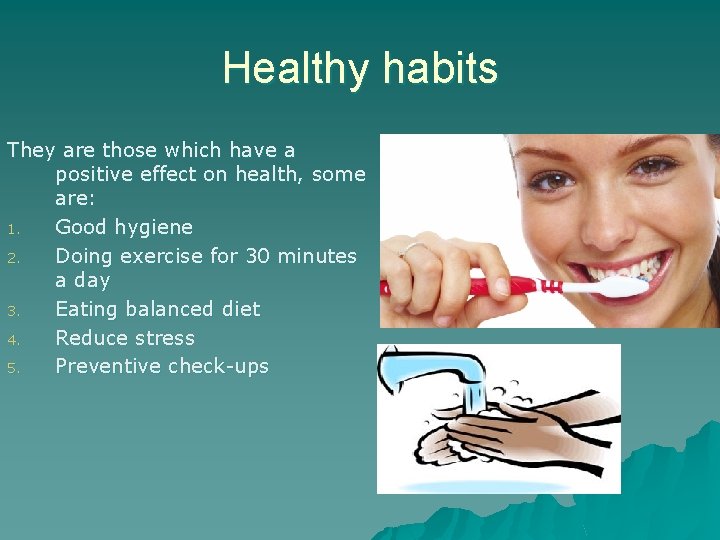 La vida saludable Healthy lifestyle Definition of health