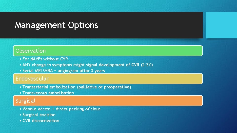 Definition Abnormal arteriovenous shunts within the dural leaflets