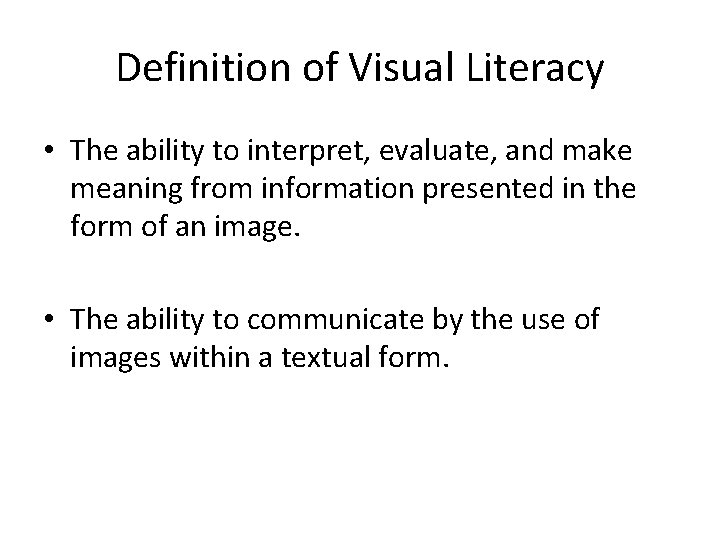 Visual Rhetoric What is an Image Text Images