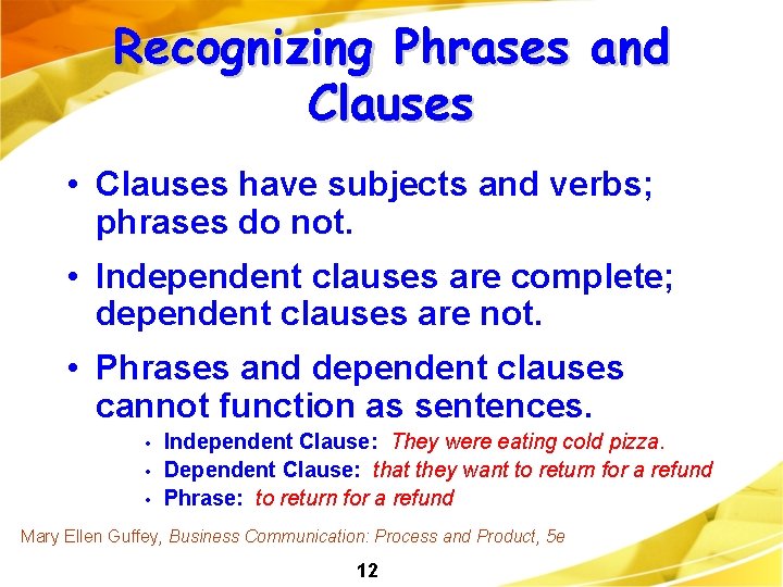 Chapter 6 Organizing Business and Writing Messages Mary