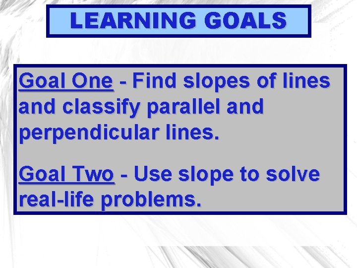 ALGEBRA TWO CHAPTER TWO LINEAR EQUATIONS AND FUNCTIONS